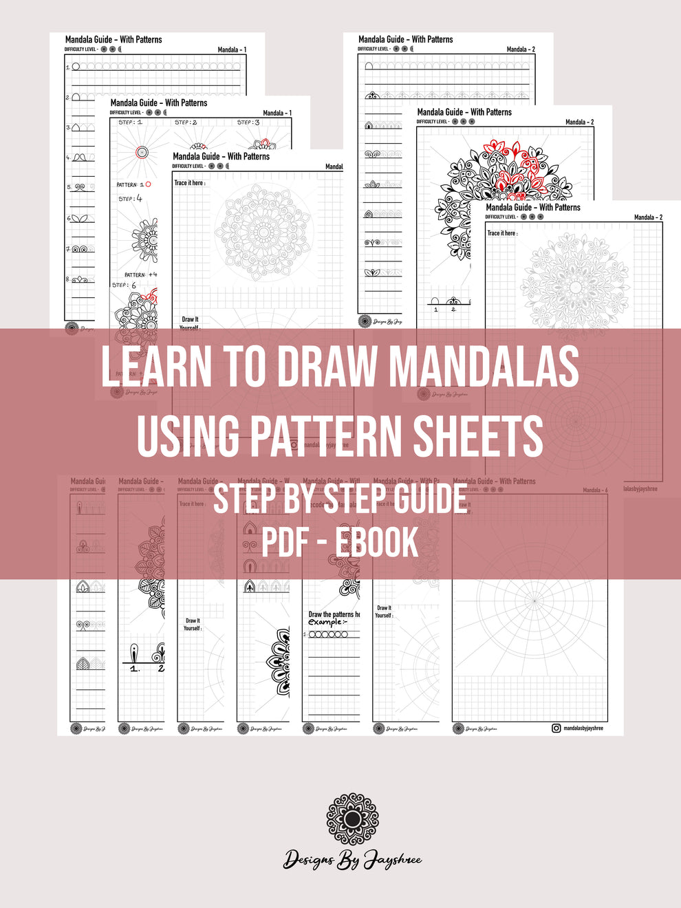 Complete Guide On Drawing A Mandala - Using Pattern Sheet - Beginner's ...