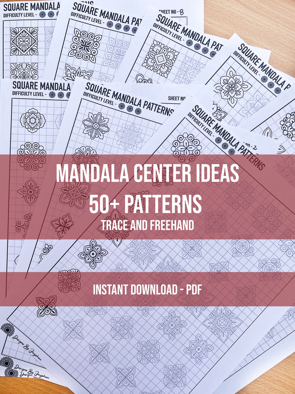 Square Mandala Center Designs - 50+ Patterns – Designs By Jayshree