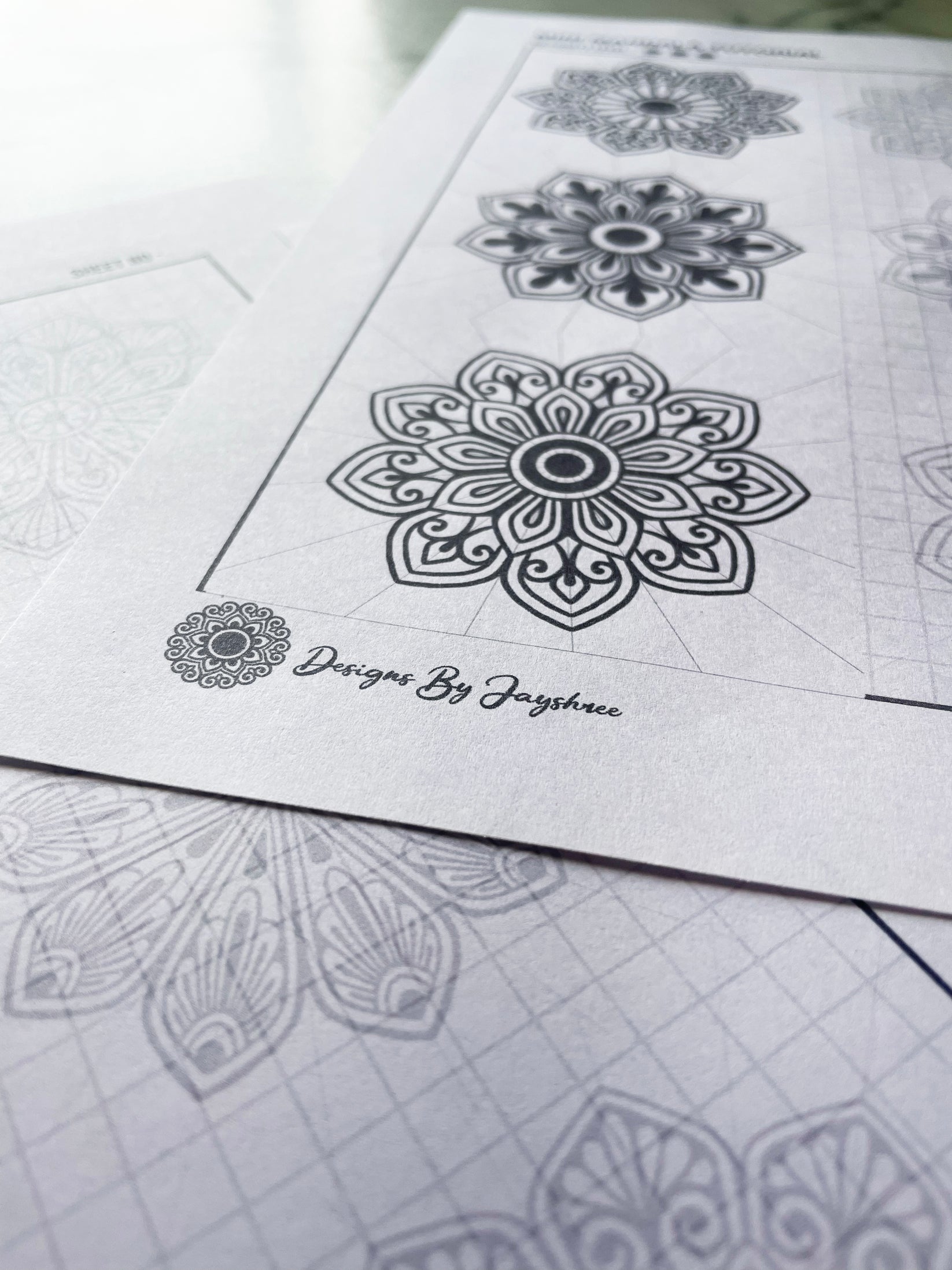 Mandala Tracing & Practice Sheets - 25 Mandala Designs To Learn – Designs By Jayshree
