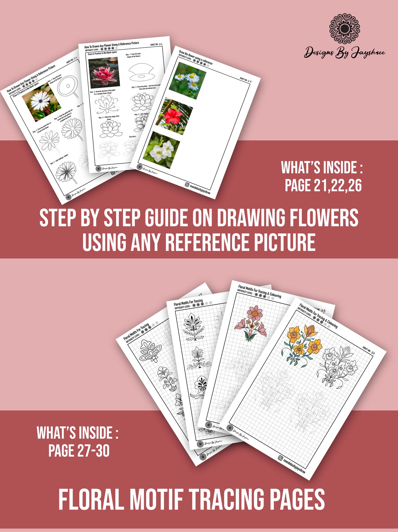 Floral Art - Complete Beginners Guide – Designs By Jayshree