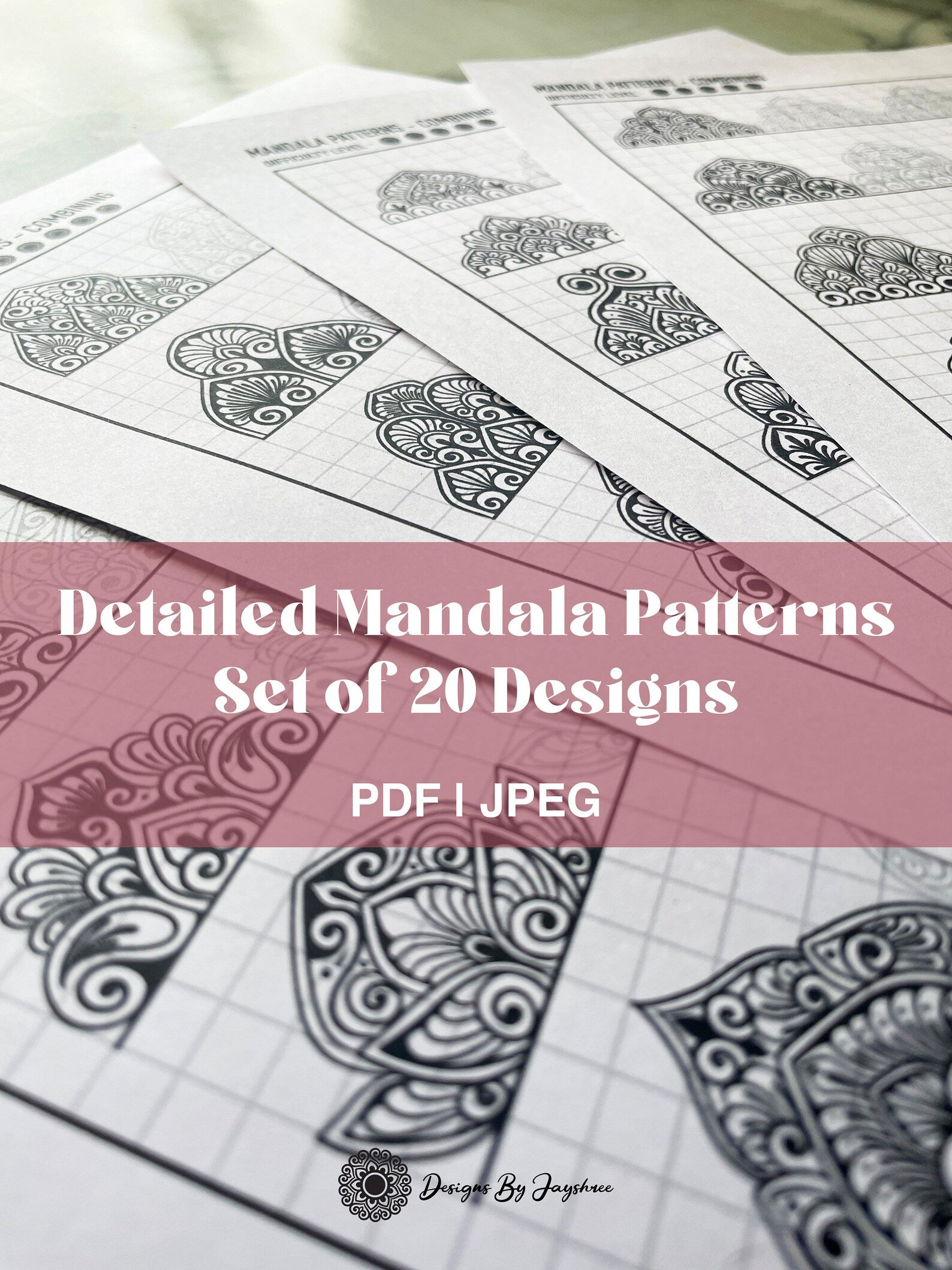 Detailed Mandala Pattern Sheets - 20 Designs – Designs By Jayshree